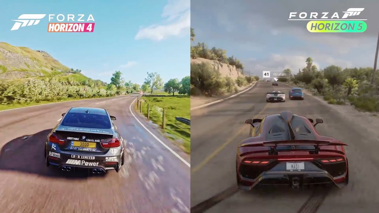 Forza Horizon 4 vs Forza Horizon 5 - Graphics Comparison - YouTube