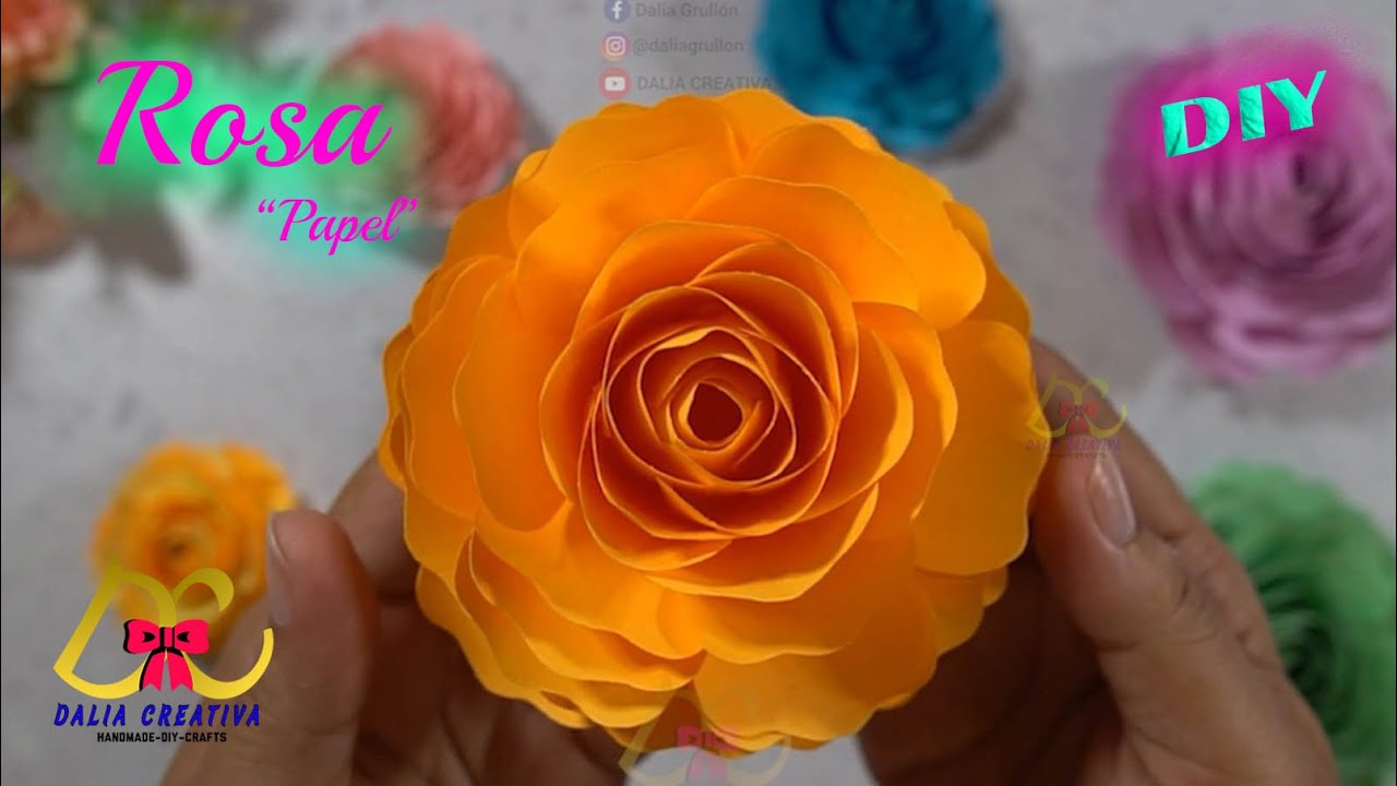 Mira Como Hacer ROSAS🌹/ Aprende Increible truco de FLORES de PAPEL # ...