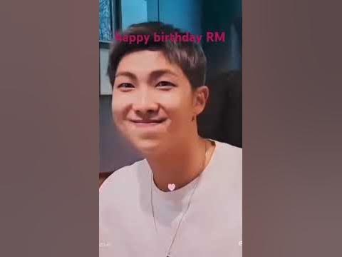 Rm birthday 12/09 #BTSRM - YouTube