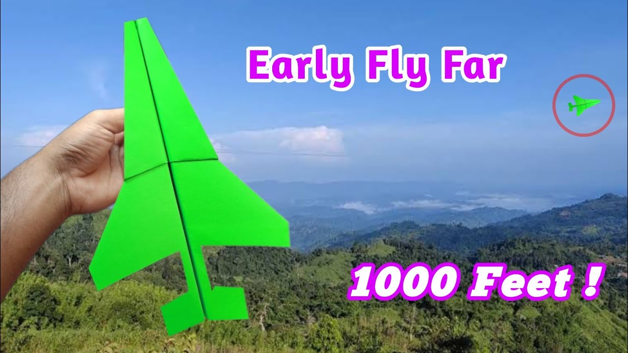 HOW TO MAKE A PAPER AIRFORCE ️ EASY THAT FLY FAR,🎖️ ORIGAMI AIRCRAFT ...