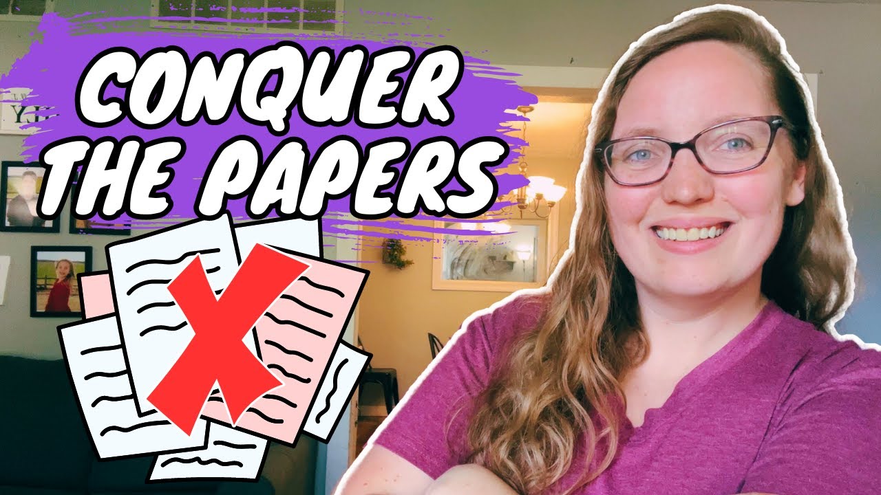 How To Organize The Papers In Your Homeschool - YouTube
