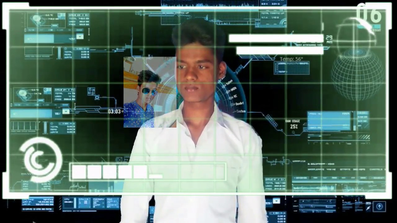 Hologram computer screen editing video | Rapper Sandeep Rocks - YouTube