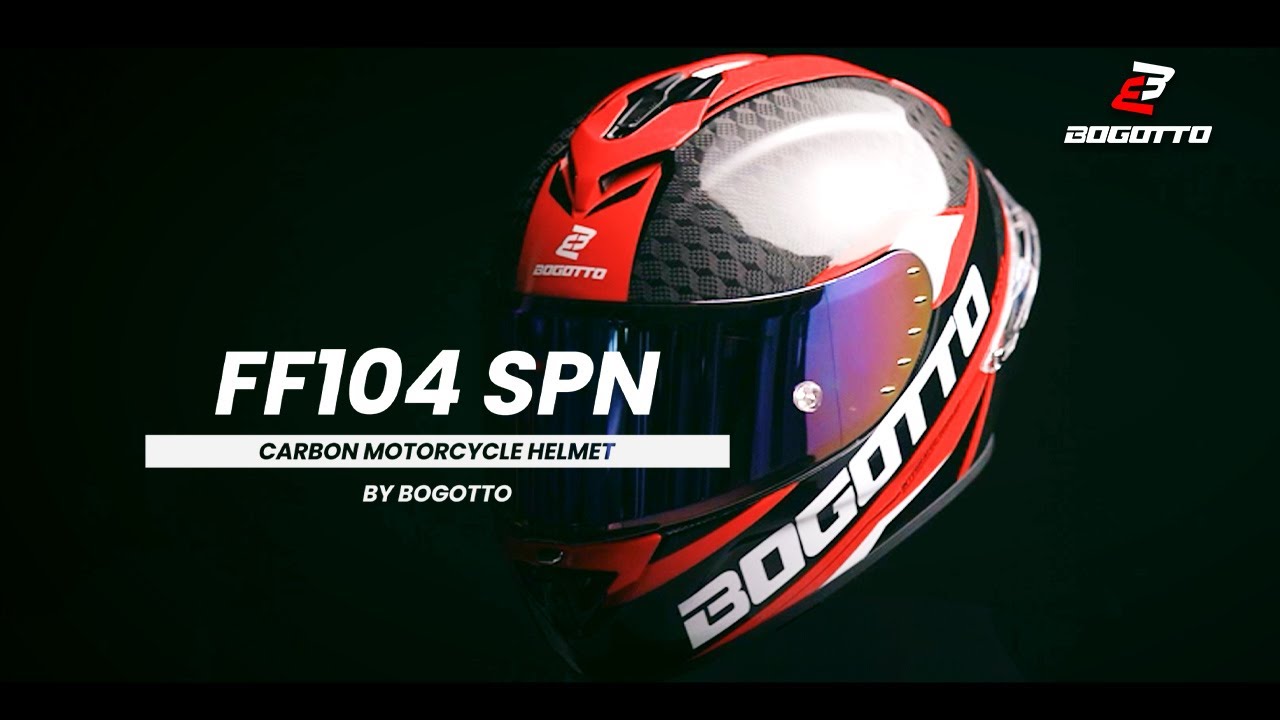 Bogotto FF104 SPN Carbon Helmet - YouTube