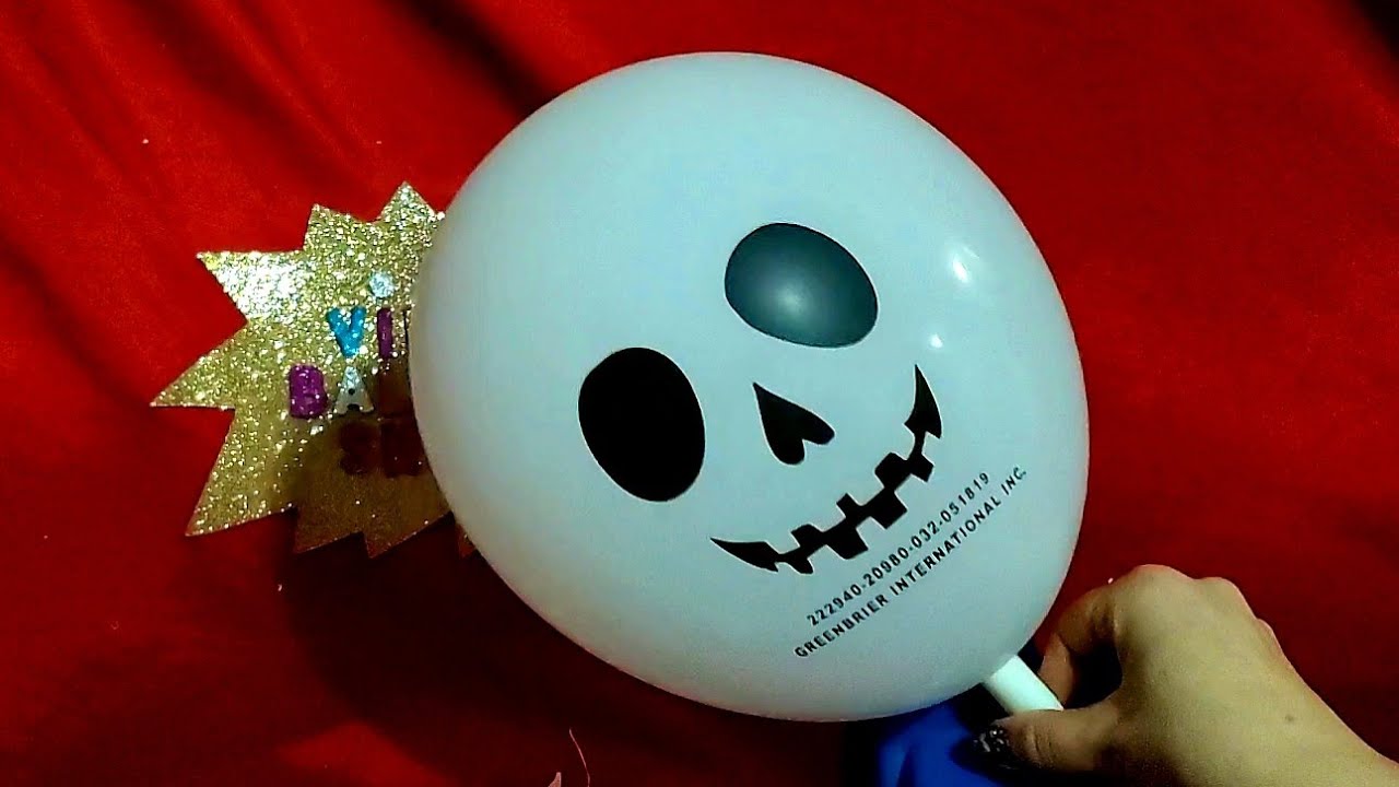 FUN SPOOKY SKULL BALLOONS POP!!! - YouTube
