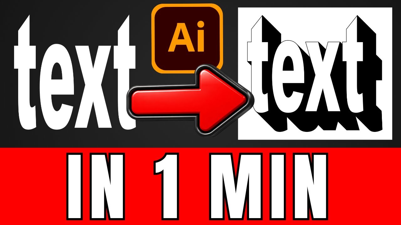 How To Make Long Shadow Text In Illustrator 2026 (Very Easy) - YouTube