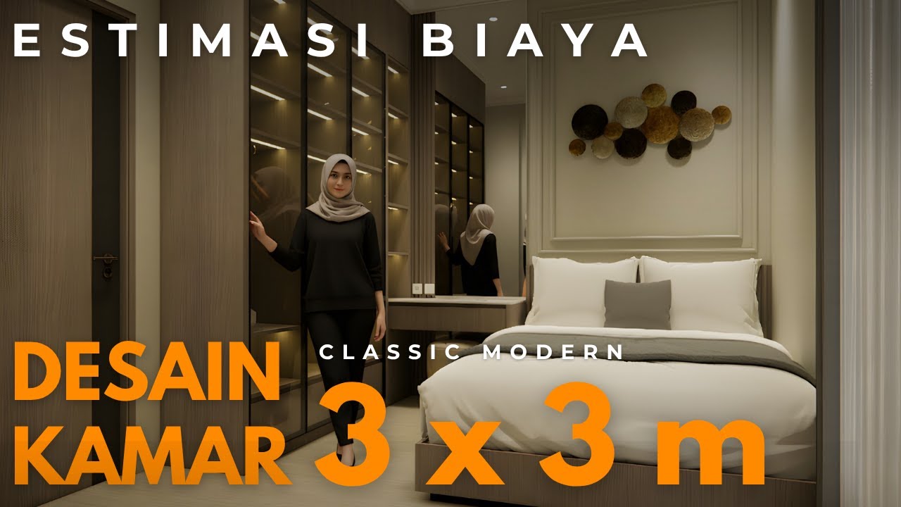 Desain Kamar 3x3 m Classic Minimalis Modern | Layout, Material ...