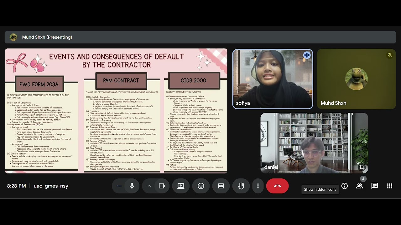 GROUP 3 LAW PRESENTATION- CLAUSE 49-66-PWD FORM 203A, PAM 2018, CIDB ...