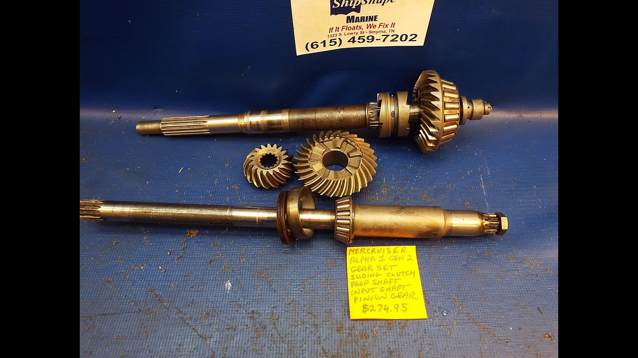 SOLD 1-1-23 - Mercruiser Alpha 1 Gen 2 Gear Set, Pinion, Cultch, Shafts ...