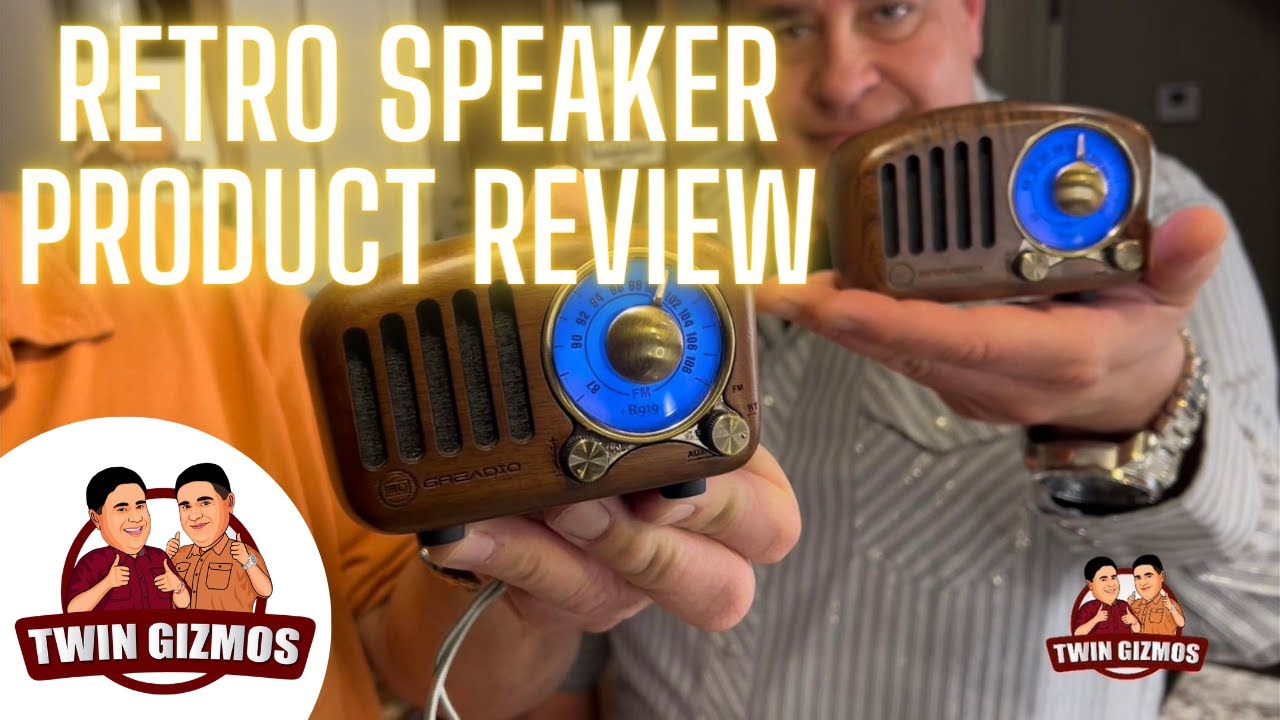 Twin Gizmos Review |Vintage Radio Retro Bluetooth Speaker |Wooden FM ...