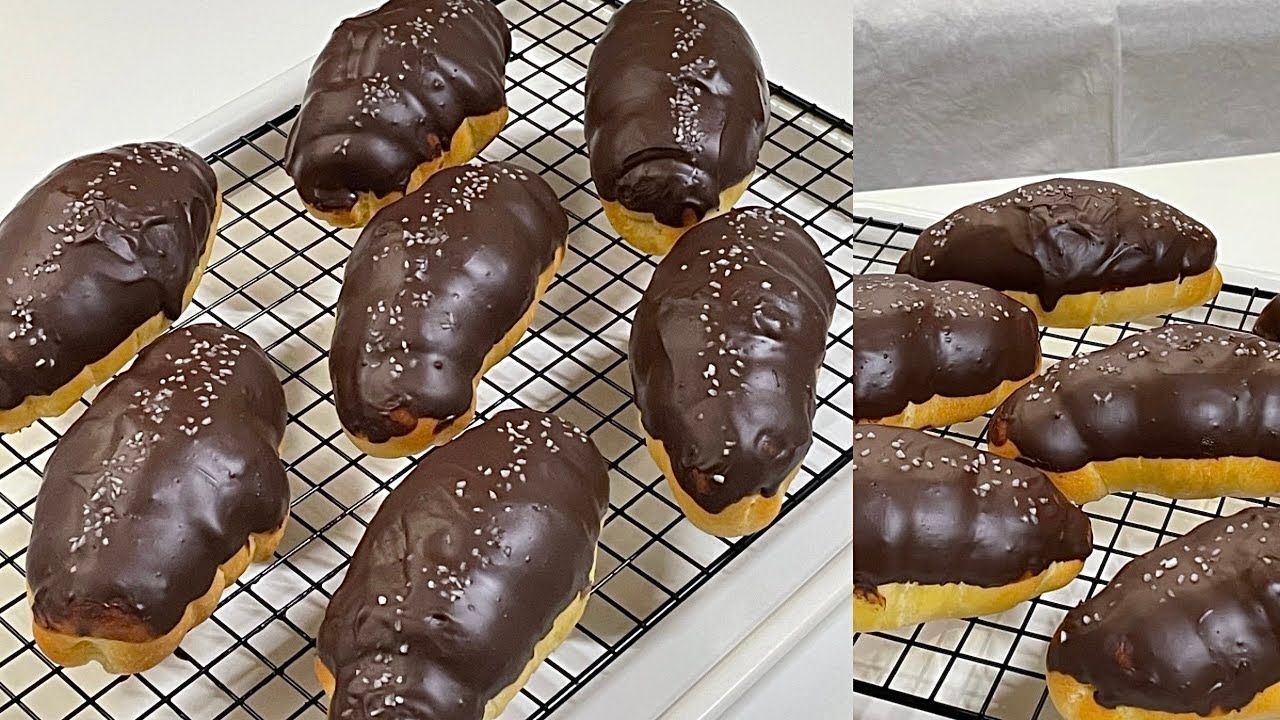 단짠 지대로,, 초코 소금빵 만들기 | Choco Salt Bread | homebaking vlog - YouTube