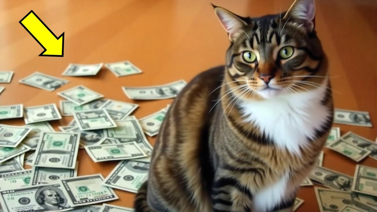 Cat Keeps Bringing Money. Dad Installs Camera and Finds Out the ...