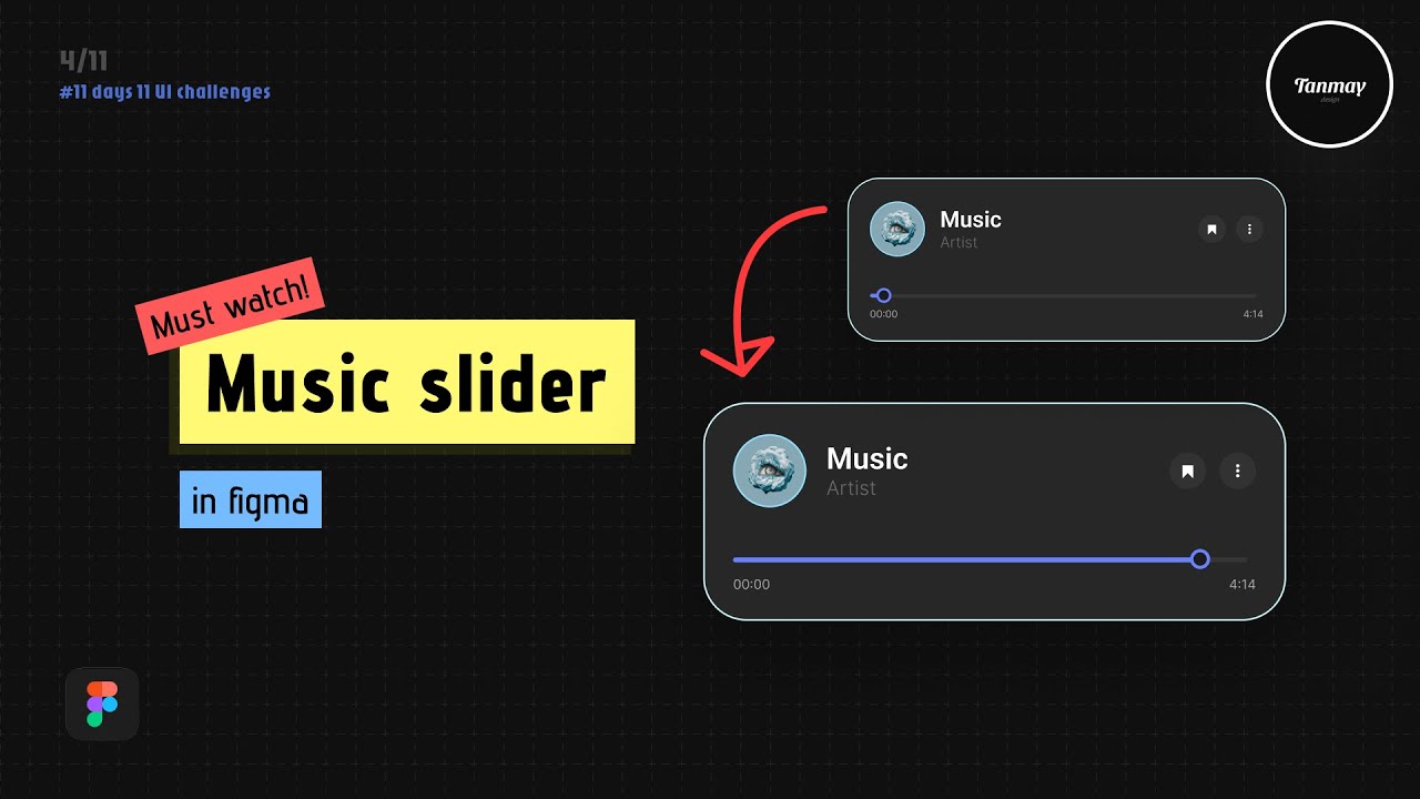 Dynamic Music Slider for Music Apps - YouTube