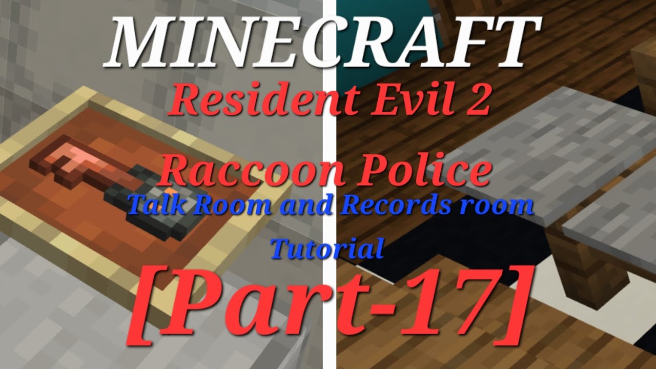 Minecraft Resident Evil 2 Raccoon City Police Department Talk room ...