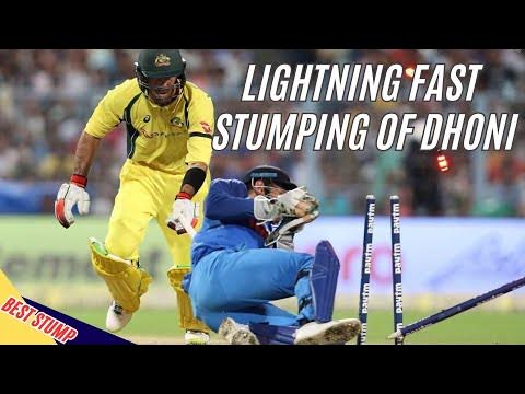 Lightning Fast Stumping of MS Dhoni | Dhoni Boss Moments | Dhoni ...