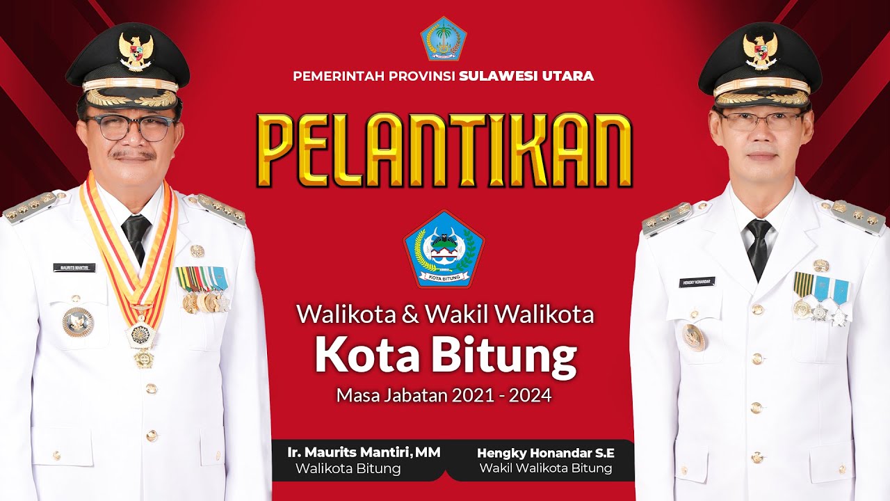 PELANTIKAN WALIKOTA & WAKIL WALIKOTA BITUNG 31 MARET 2021 - YouTube