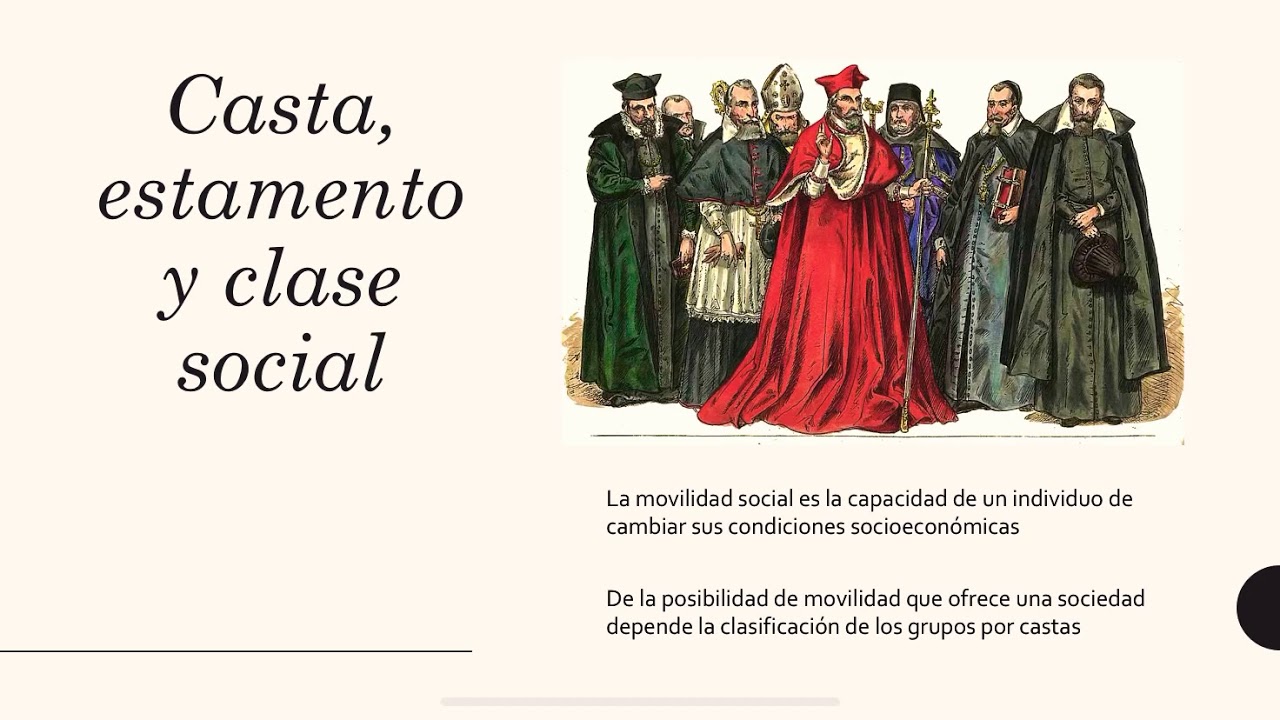 Casta, estamento y clase social de Nicolas Jimenez - YouTube