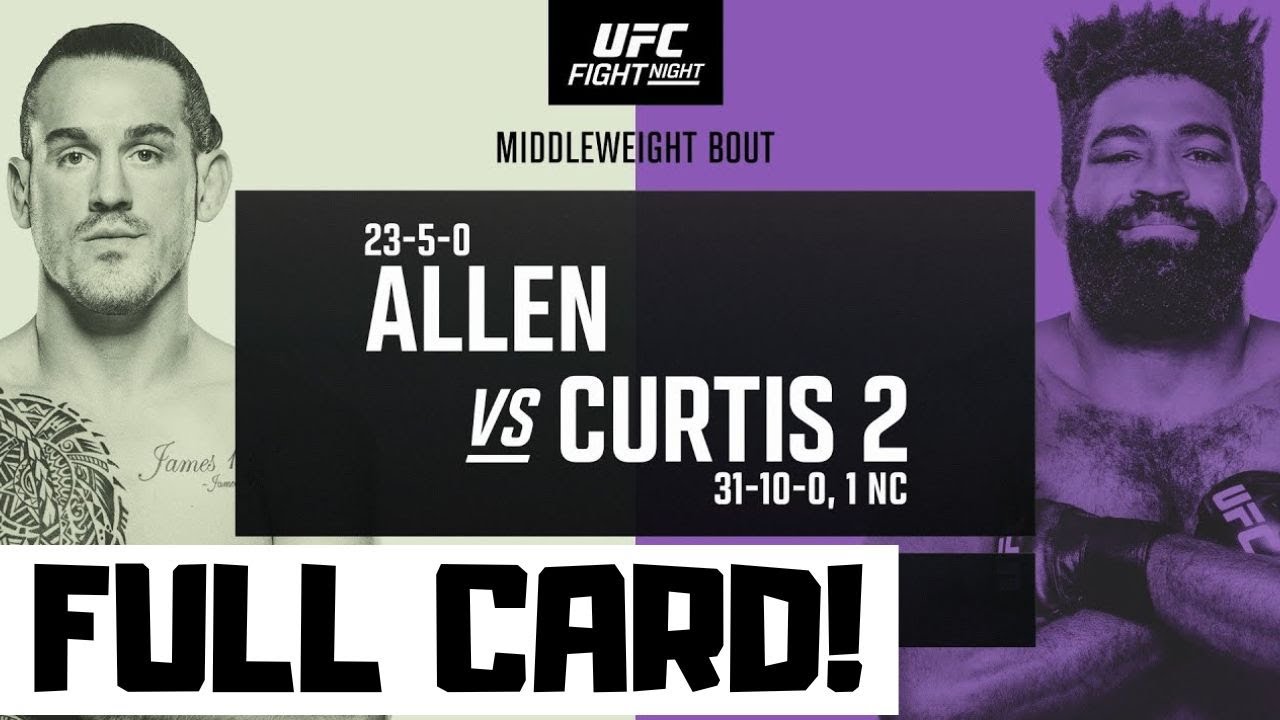 UFC Fight Night Allen vs Curtis 2 Predictions & Full Card Breakdown ...