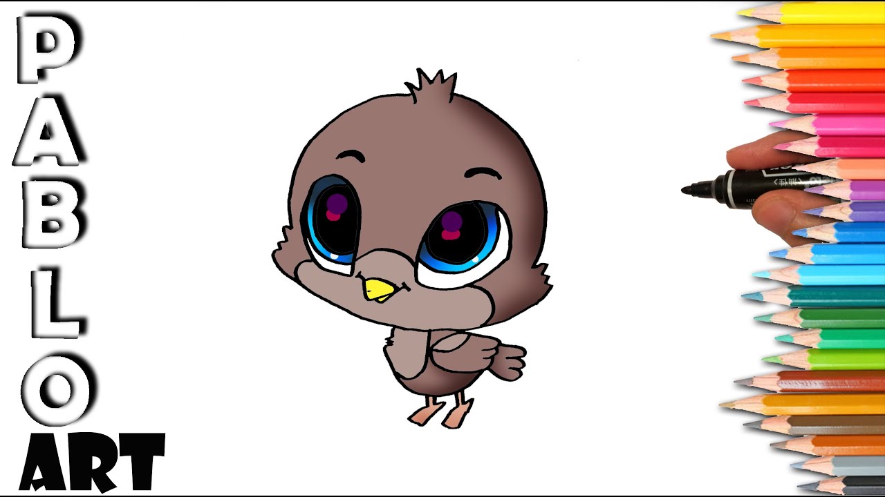 How to draw Hubble from Littlest pet shop | Learn to Draw step by step ...