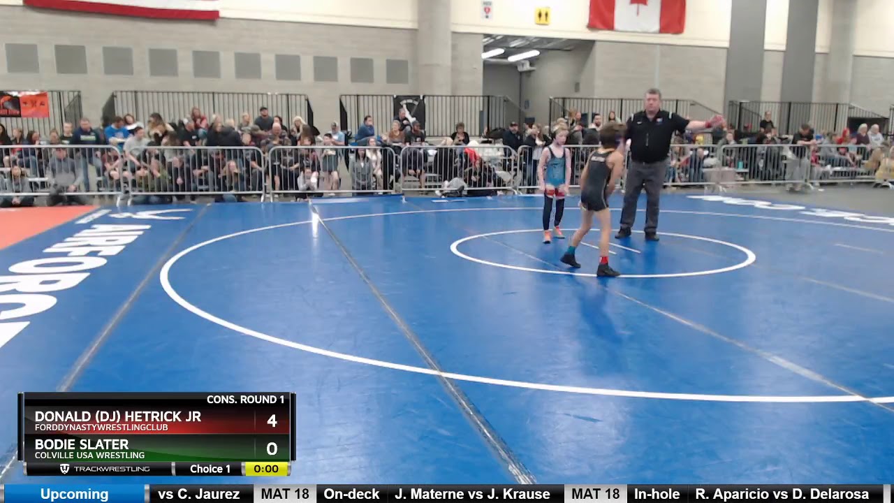 12U 67 Bodie Slater Colville USA WRESTLING Vs Donald (dj) Hetrick Jr ...