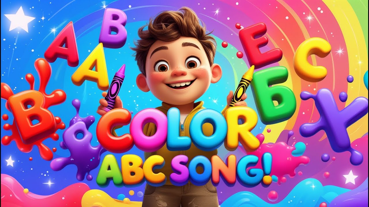 Color ABC Song for Kids 🎨 | Learn the Alphabet with Bright & Happy ...