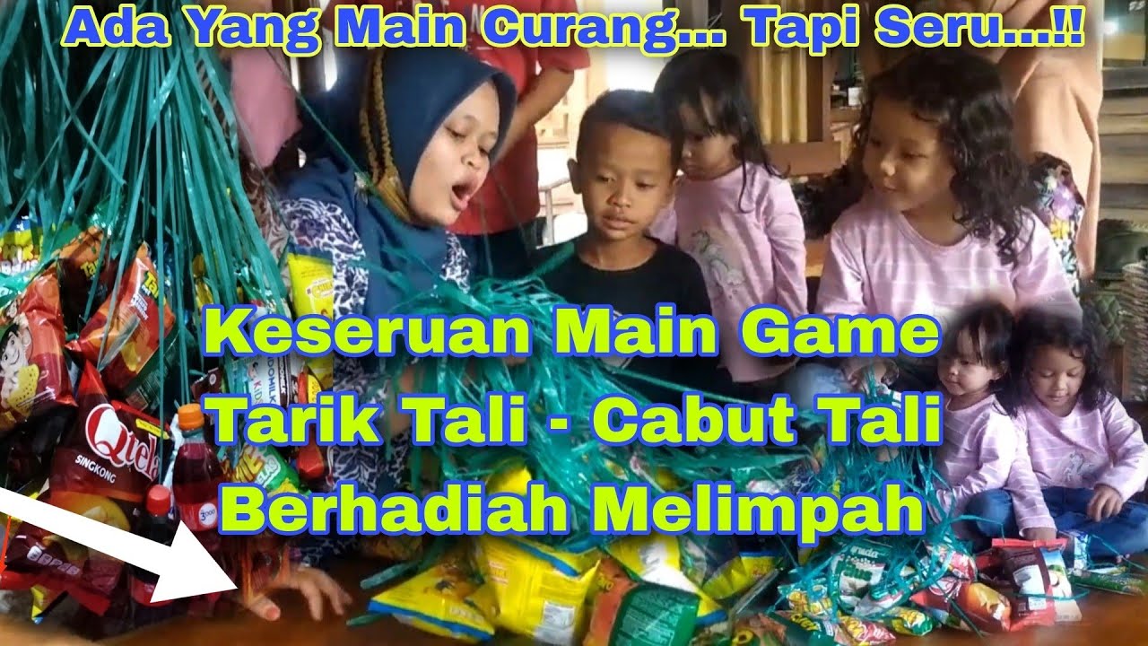 Keseruan Main Game Tarik Tali - Cabut Tali Berhadiah Melimpah - YouTube