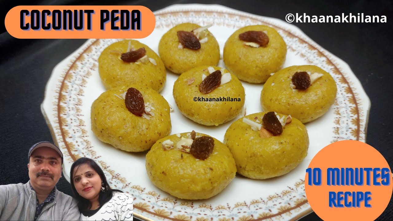 Coconut Peda Easy Coconut Peda Recipe Nariyal Peda Recipe Instant
