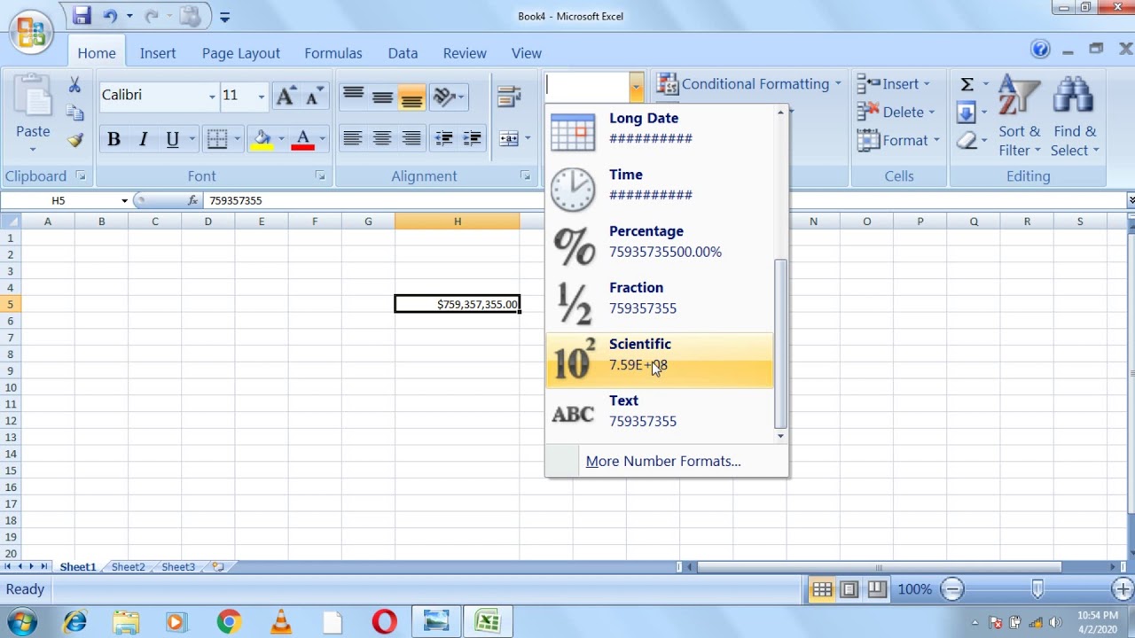 Learn about Number section in Home Ribbon - MS-Excel Urdu / Hindi - YouTube