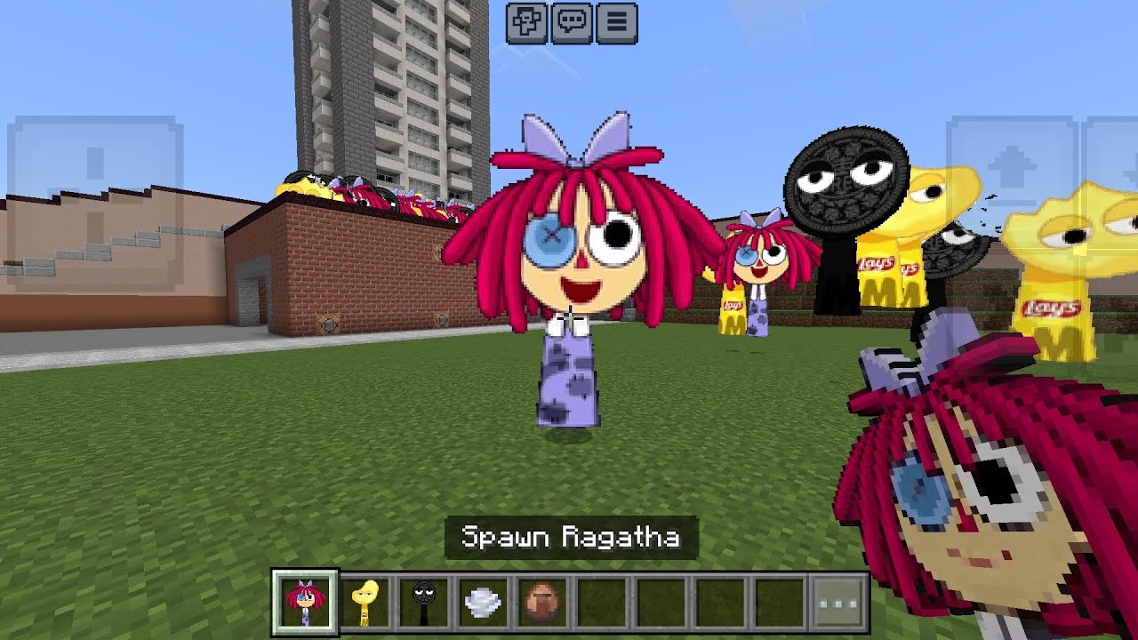Sprunki OC Ragatha Added to Minecraft PE - YouTube