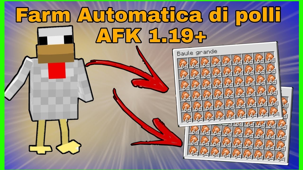Minecraft: Tutorial Farm di Polli Automatica 1.19+ - YouTube