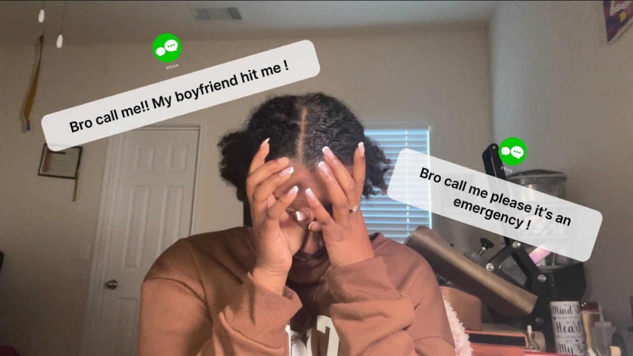 My boyfriend hit me prank on my little brother 😂😂 - YouTube