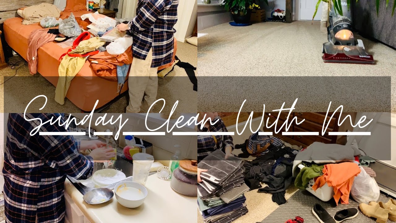 Sunday Clean With Me | Cleaning Motivation | After Dark Cleaning - YouTube