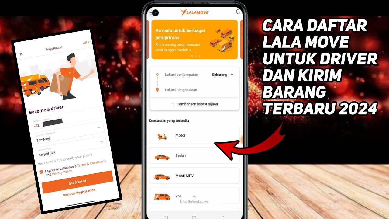 ternyata mudah ‼️cara daftar Lalamove driver terbaru | cara pesan ...