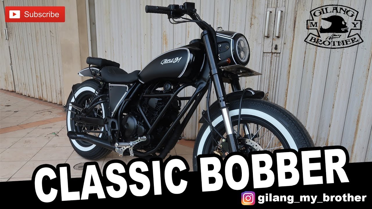 YAMAHA SCORPIO CUSTOM CLASSIC BOBBER #GILANG_MY_BROTHER - YouTube