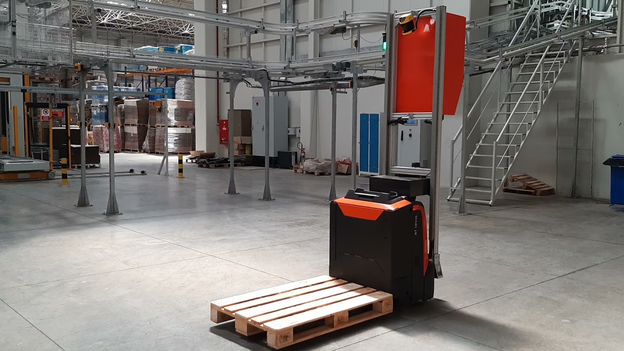 ROS-Autonomous Pallet Truck with Natural Navigation - YouTube