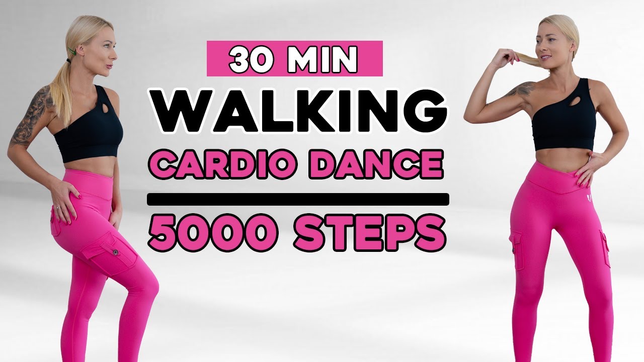 🔥5000 STEPS IN 30 MIN🔥 Walking Cardio Dance🔥Workout to Burn Fat, Mood ...