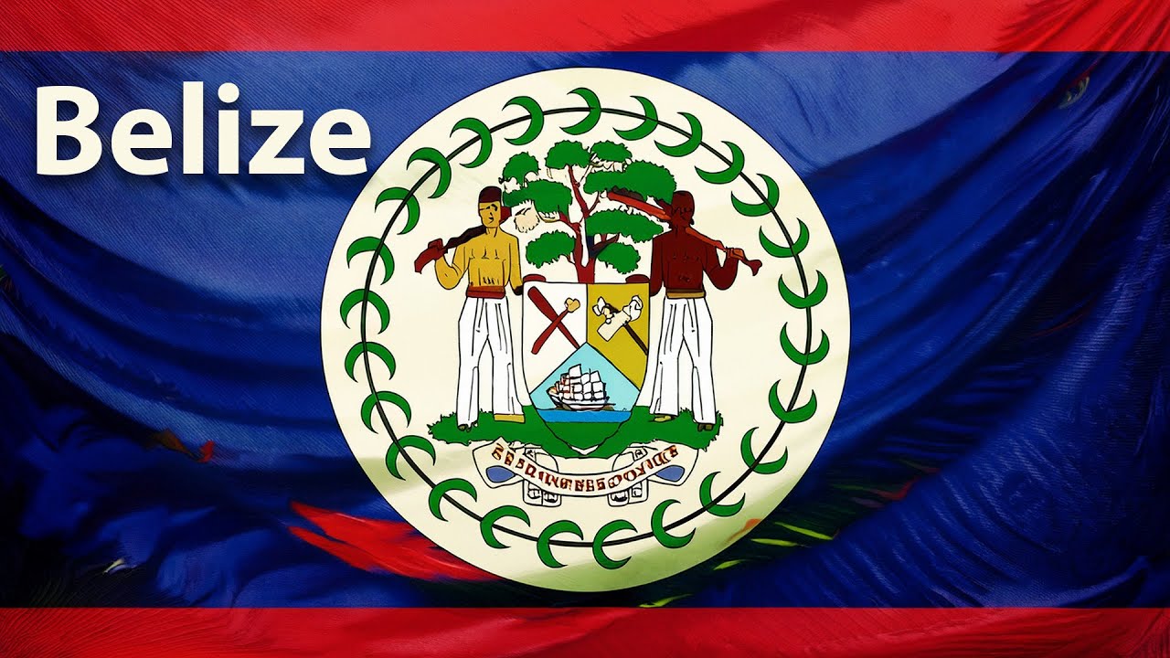 4K Flag of Belize with national anthem - YouTube