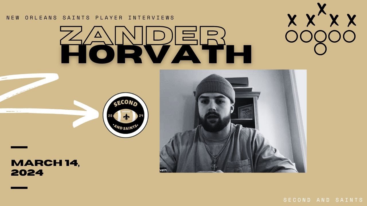 Saints' Zander Horvath Introductory Zoom Interview - March 14, 2024 ...