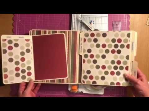 Tutorial on how to make a file folder album Fancy Pants Part 1 - YouTube