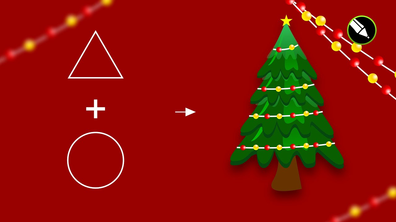Christmas tree with Tips and Tricks in CorelDraw | Fk Online Education ...