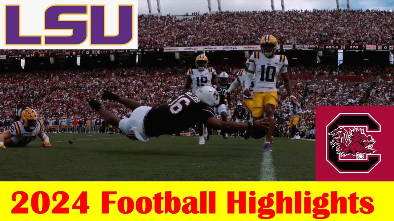 #16 LSU vs South Carolina Football Game Highlights 9 14 2024 - YouTube