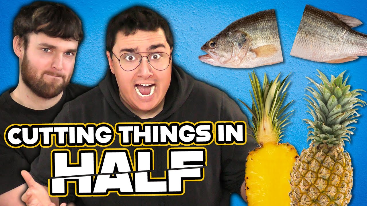 Cutting Things Perfectly In Half Is So HARD! - YouTube