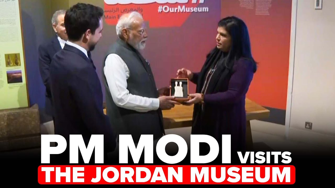 LIVE: PM Narendra Modi visits The Jordan Museum with HRH Crown Prince ...