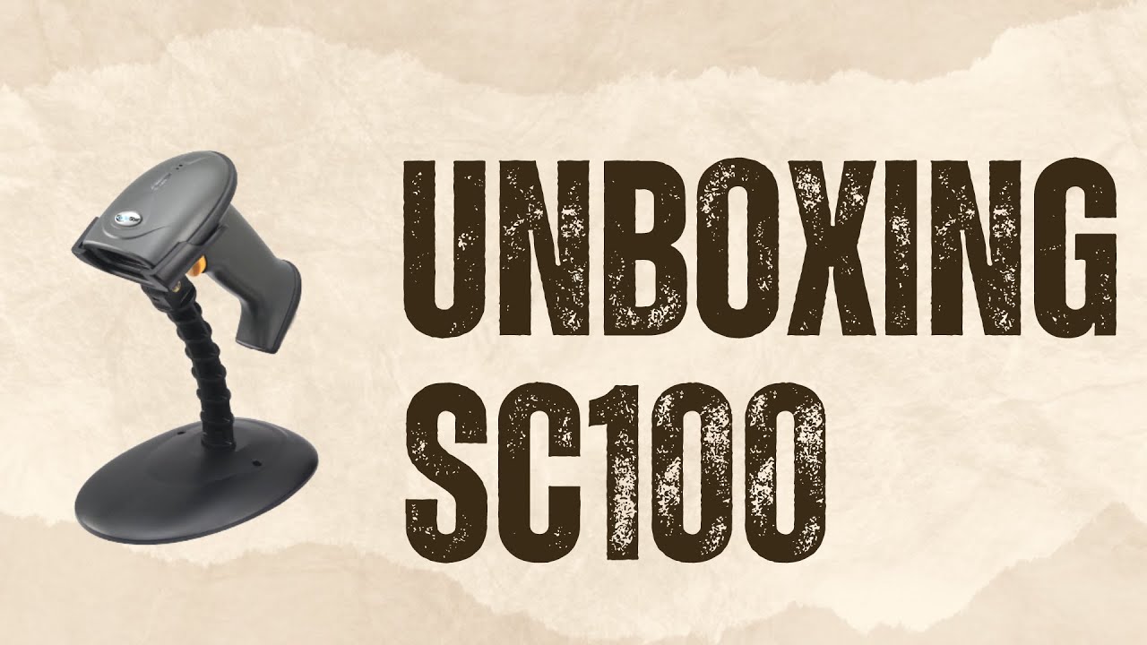 Unboxing: SC100 1D Barcode Scanner Autosense - YouTube