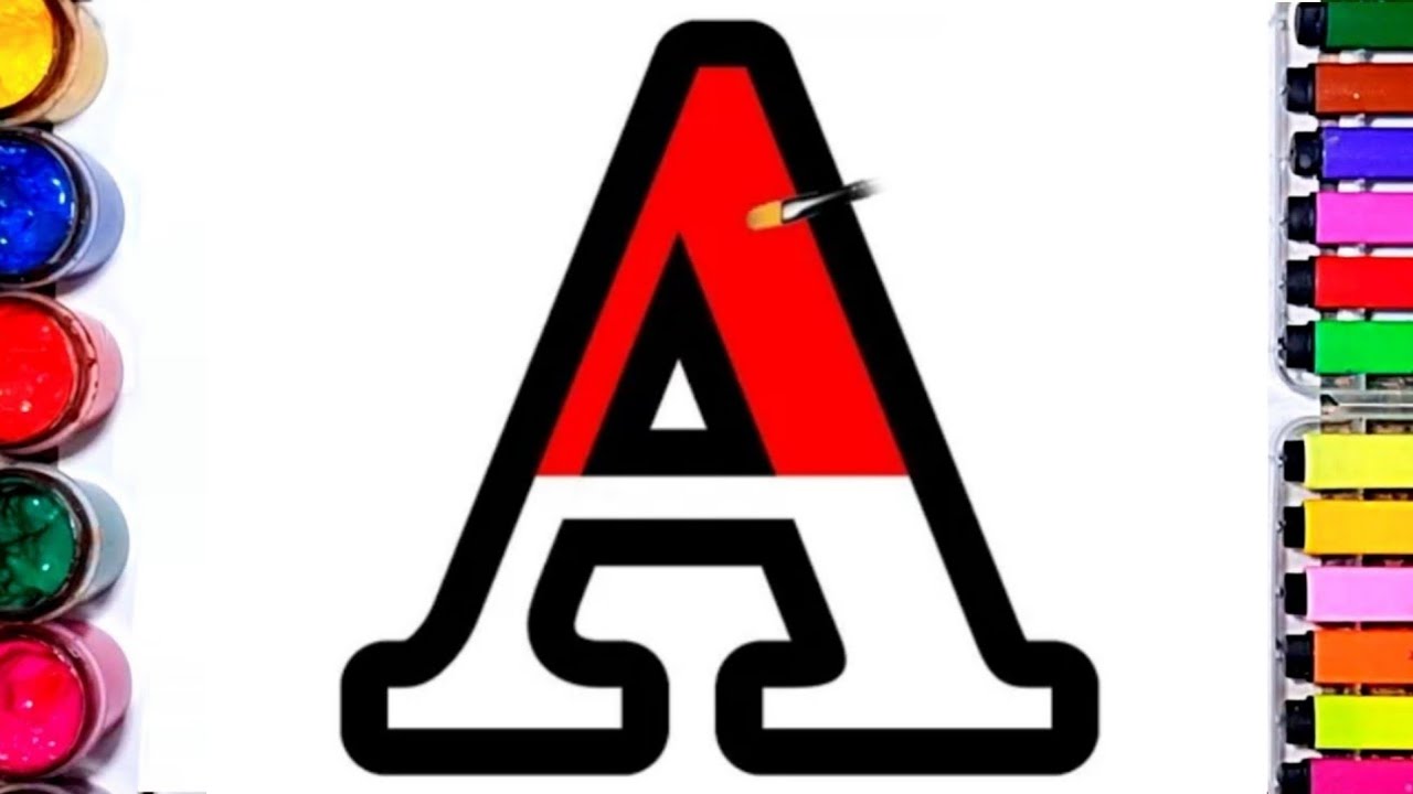 Bolalar uchun A harfini chizishni organamiz - YouTube
