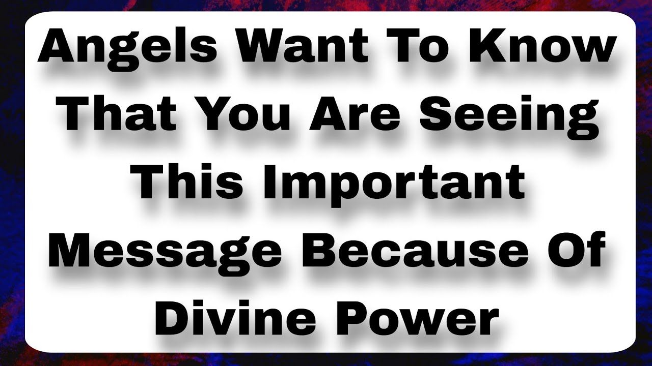 🌈💫Angels want to know that you are seeing this important message ...