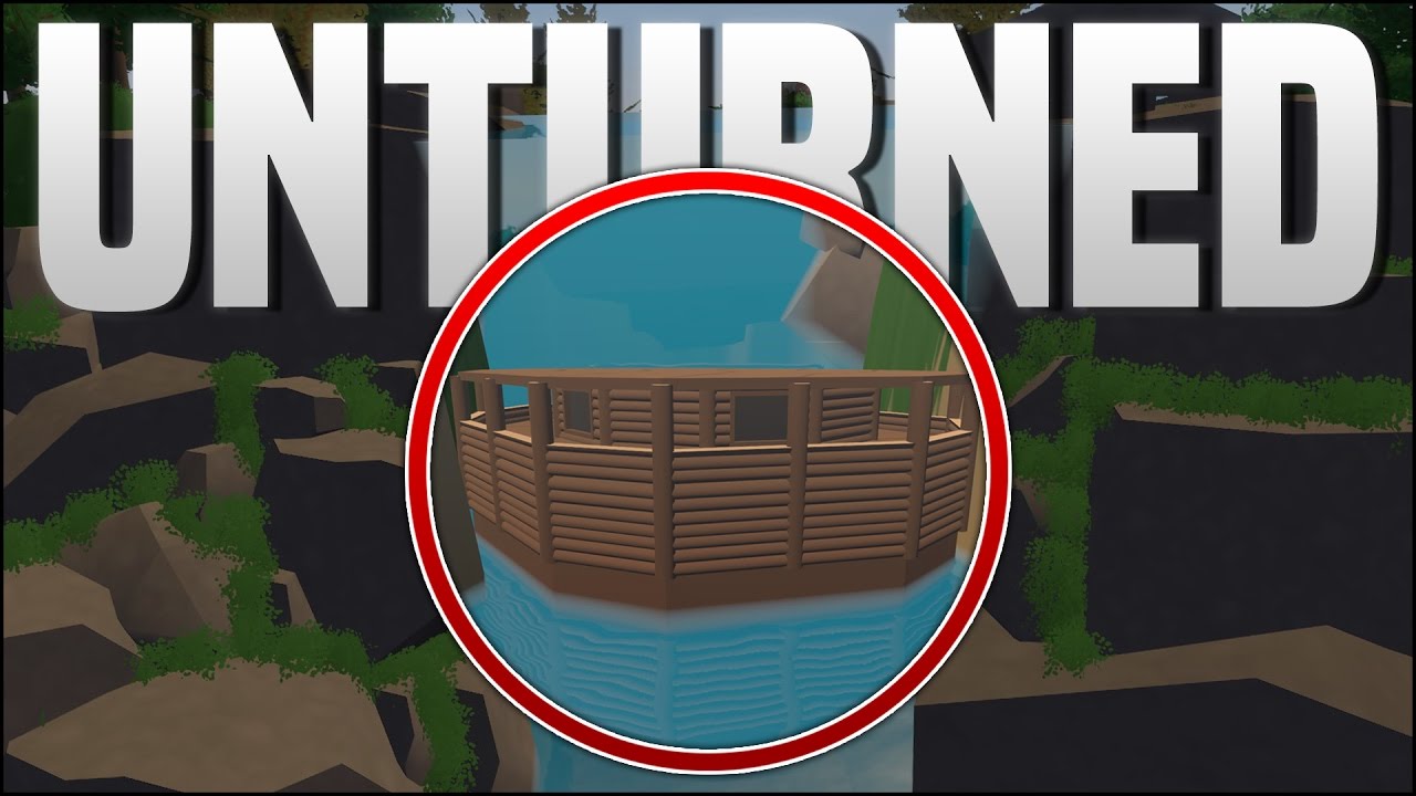 WORLDS FIRST WATERFALL BASE! - (Unturned Base Builds) - YouTube
