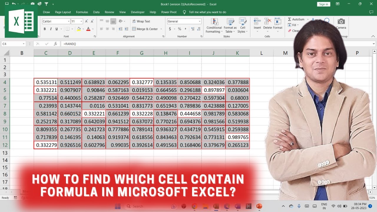 How to find which cell contain formula in Microsoft excel? # ...