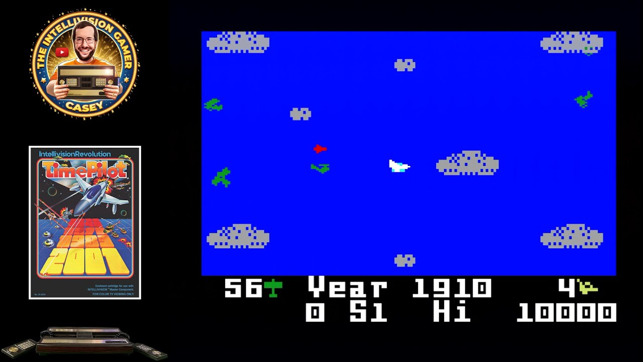 Intellivision Time Pilot - Homebrew Game on Original Hardware - YouTube