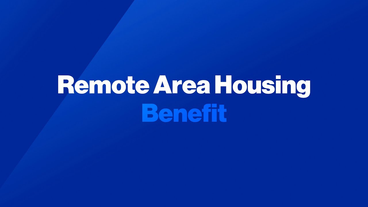 Remote Area Housing Benefit - YouTube