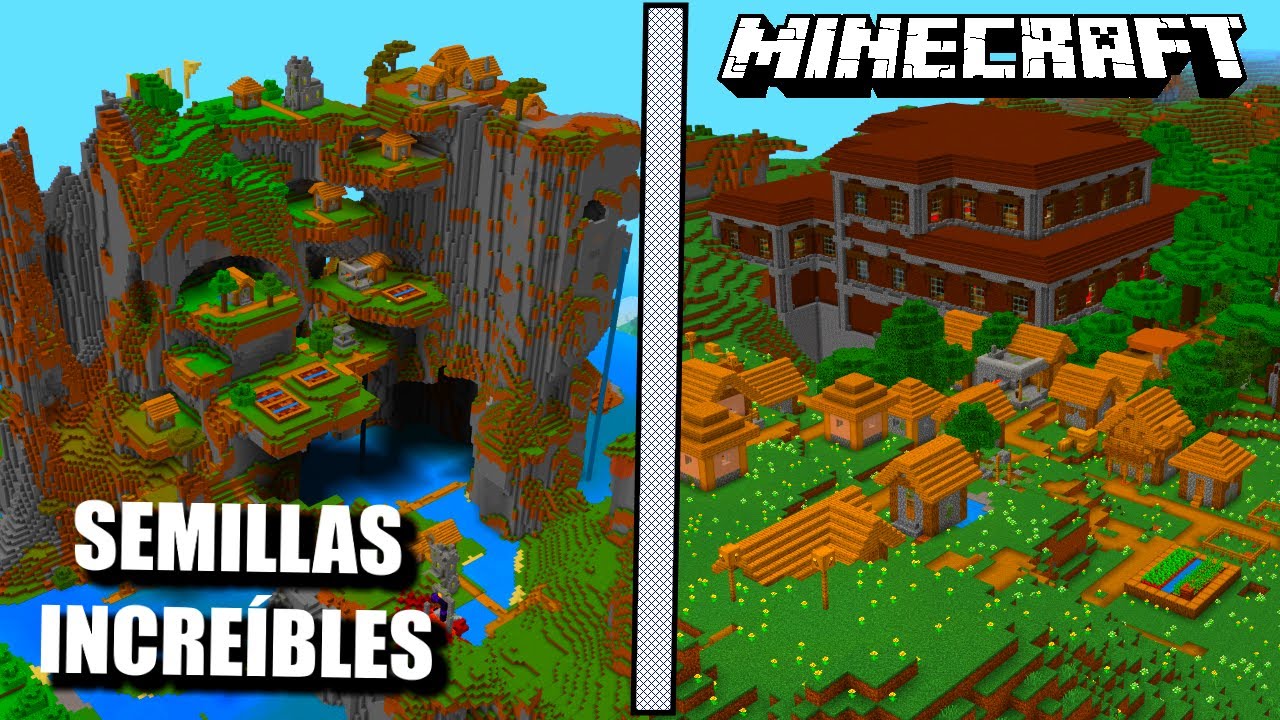 🏞 7 SEMILLAS para MINECRAFT BEDROCK 1.19.51 - YouTube